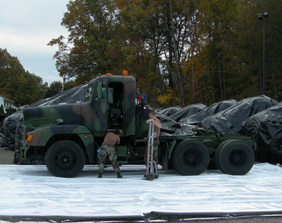 Long-Term Outdoor Storage Packaging Solution | Army Unit Vehicles